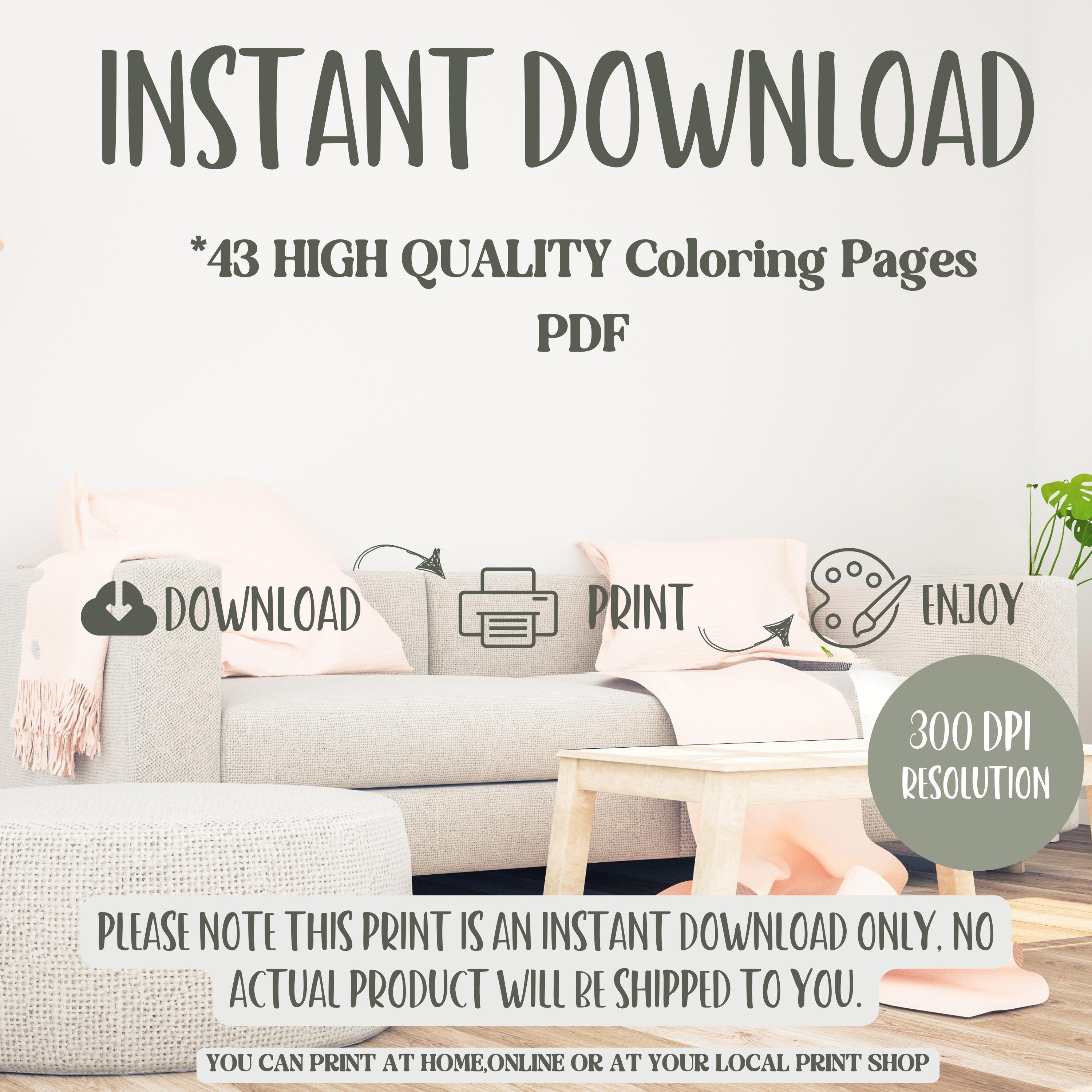 Biblical Coloring Pages: Christian Scripture Art Prints for Adults ...