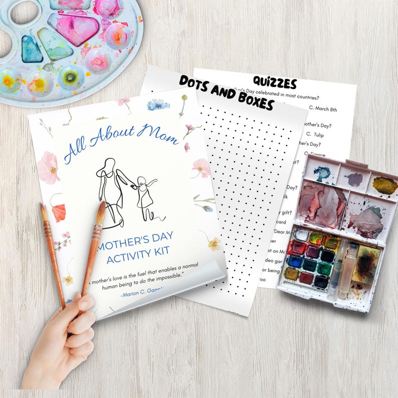 Mother’s Day Activity Kit – Printable Brunch Invite, Fun Games & Best ...