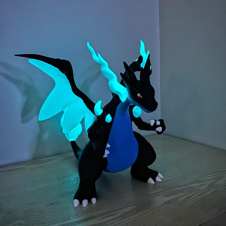 Mega Charizard X 3D Printable 3mf + STL Files (separated Parts, No AMS ...