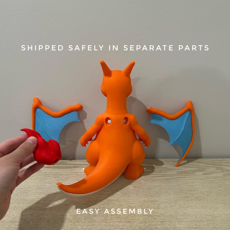 Charizard 3D Printable .3mf File – Separated in Parts for Easy Printing ...