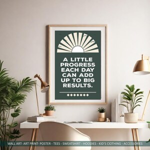 A Little Progress..quote Art Print, Wall Art, Printable Quote, Mental ...