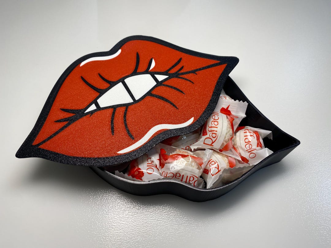 Lip-shaped 3D Printed Gift Box – Unique Candy & Jewelry Storage - Etsy