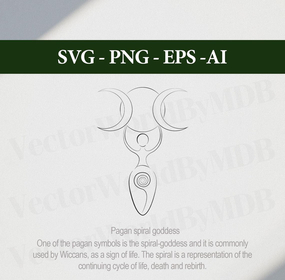 Pagan Spiral Goddess, Pagan Symbols, Tattoo, Love, Meditation, Vector ...