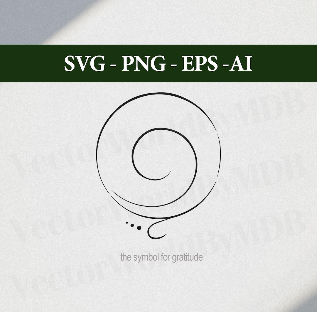 Gratitude Symbol SVG, PNG, EPS Circuit Vector Clipart (digital Download ...