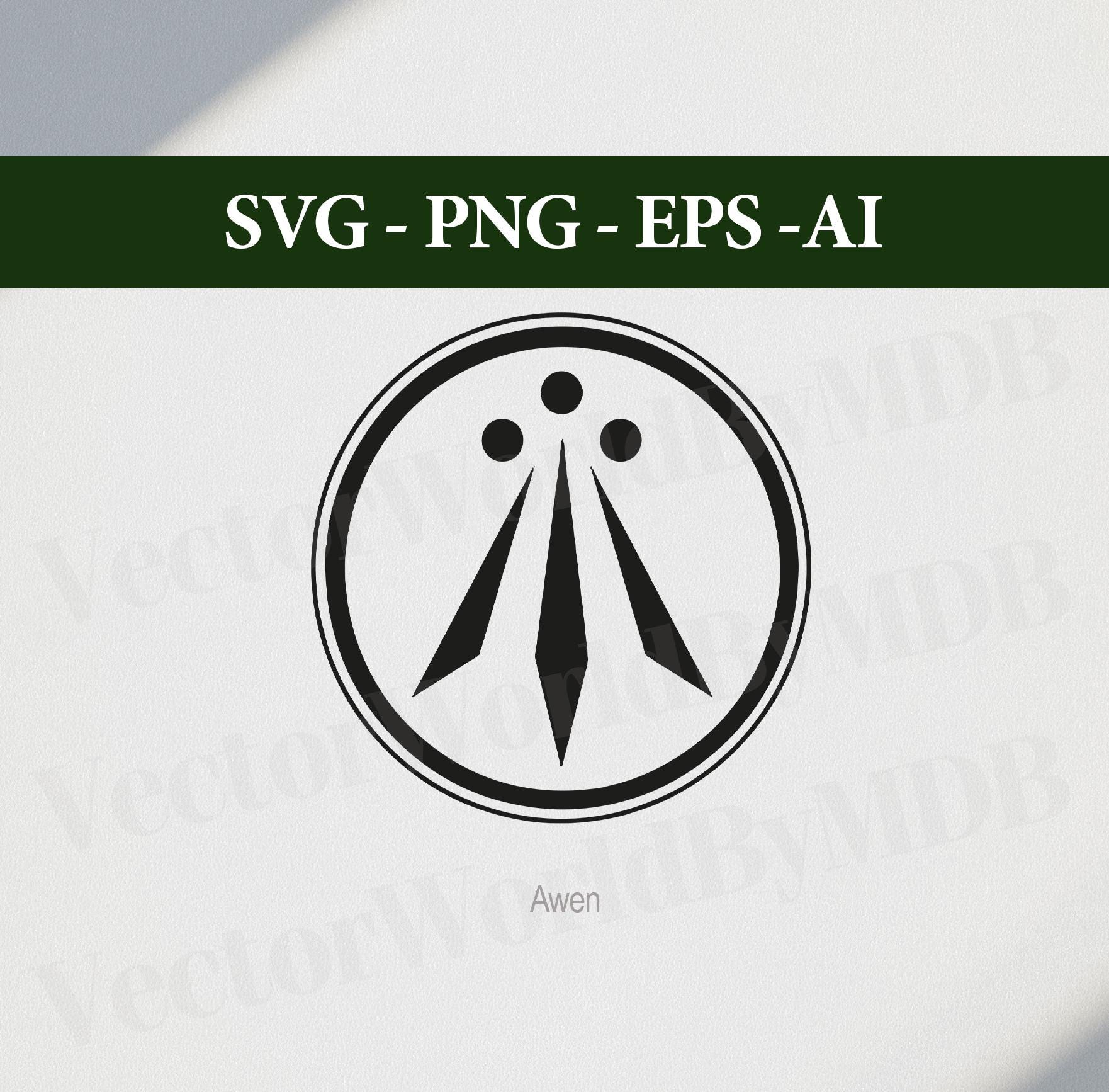 Awen Symbol, Celtic Druid Clipart, SVG, PNG, EPS Circuit Vector Clipart ...