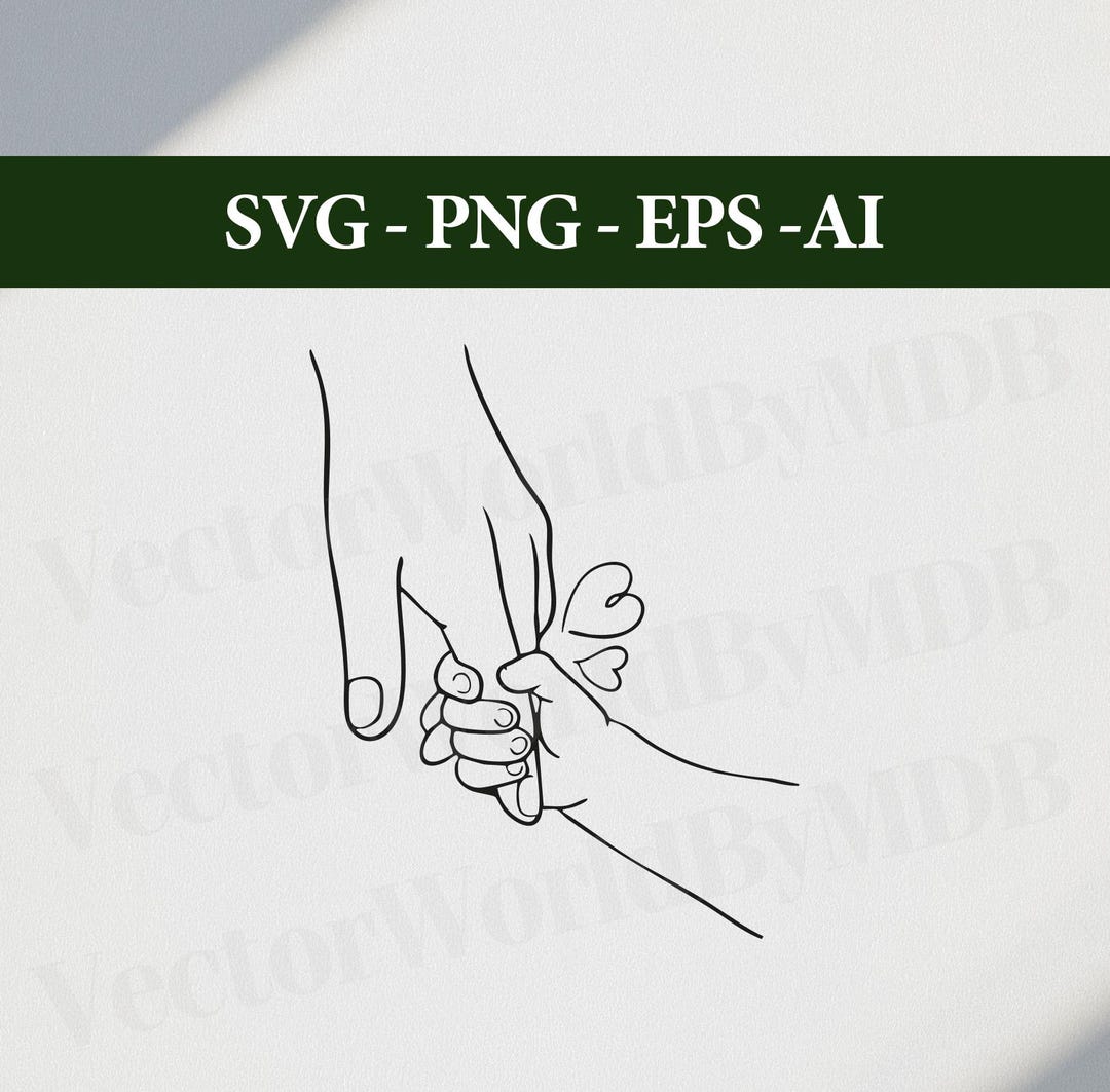 Mother and Baby Line Art Vector - SVG, PNG, EPS, Ai (digital Download ...