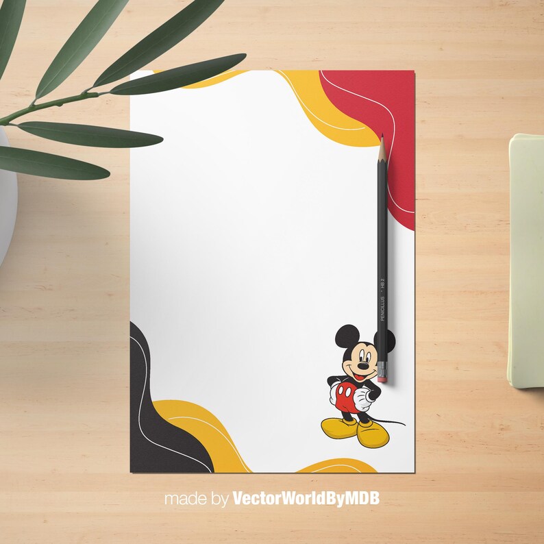 Cartoon Mouse Printable Stationery: Lined/unlined Writing Paper ...