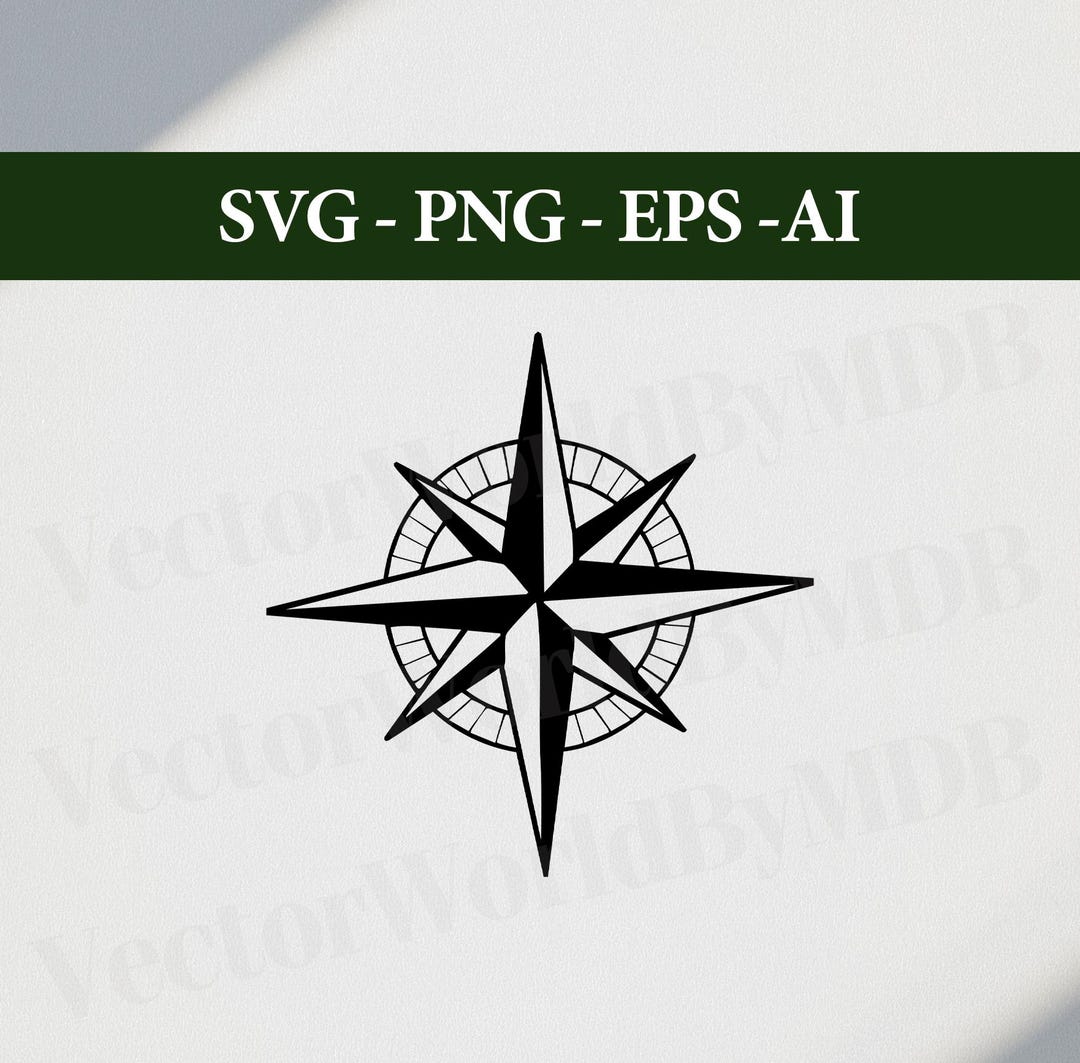 Cliparts, North Star Vector, Compass Vector, Geometric, Love, Birthday ...