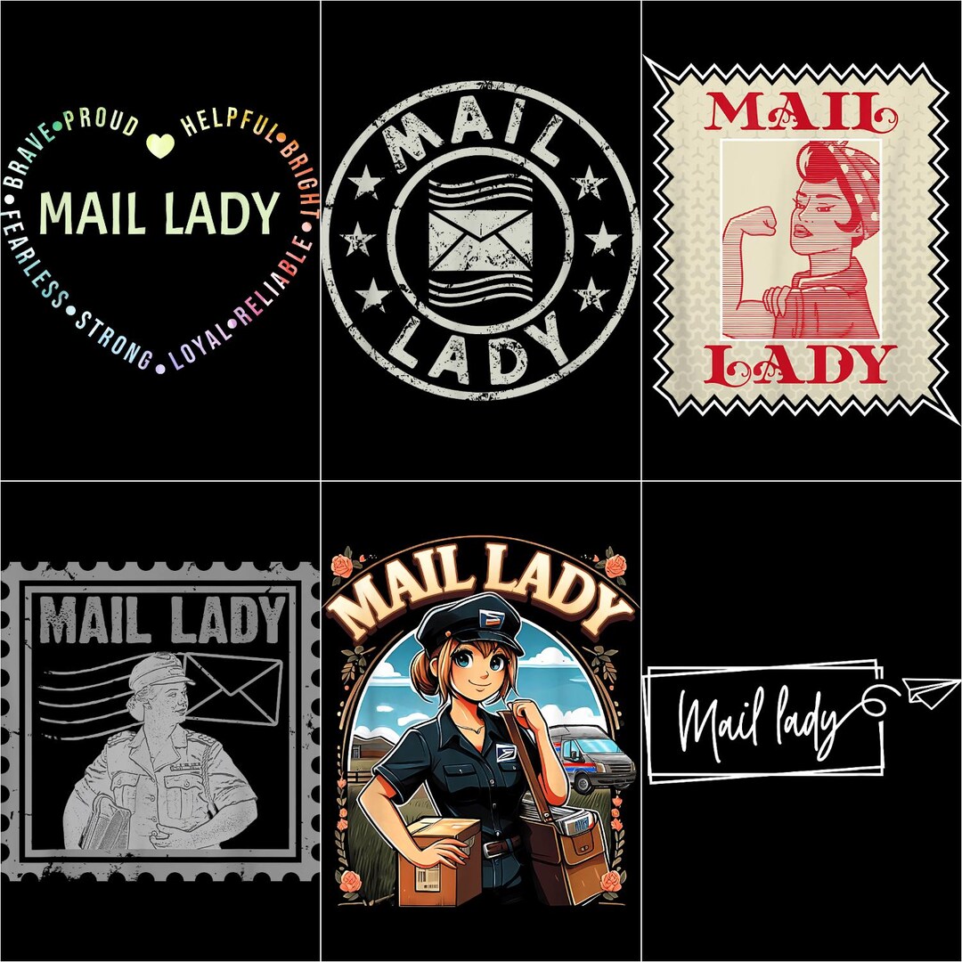 Mail Lady PNG– Celebrate Female Mail Carriers With Unique Designs and ...
