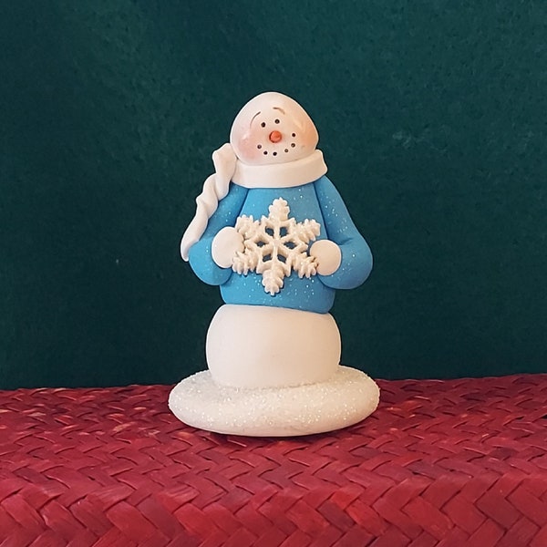 Polymer Clay Snowman - Etsy