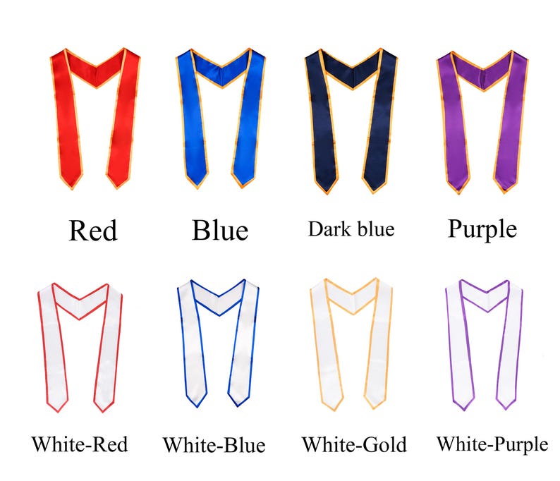 Custom Class of 2025 Stoles Graduation, Personalized Logo Text Grad ...