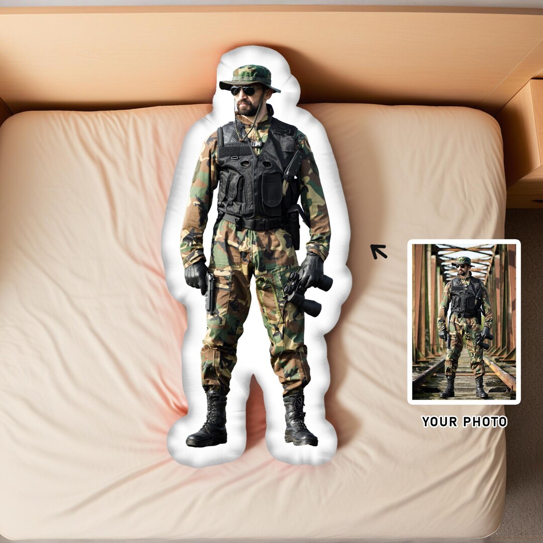 Life-size Soldier Pillow, Military Deployment, Personalized Pillow ...