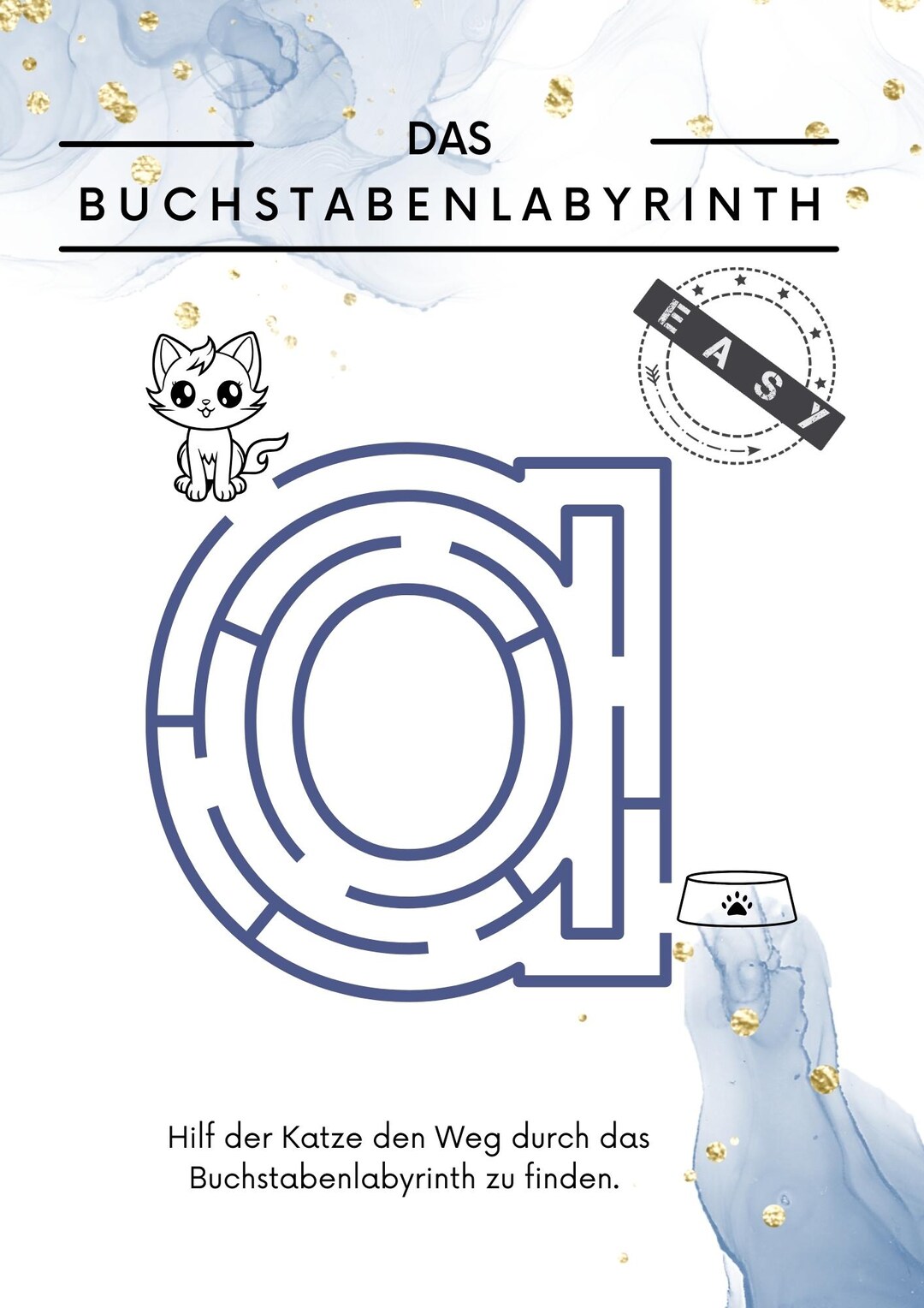 Coloring Book Letter Labyrinth - Etsy