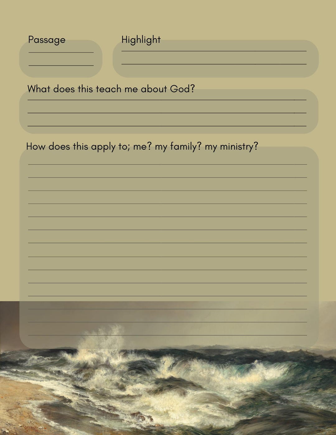 Printable Bible Study Scripture Mapping Template - Etsy