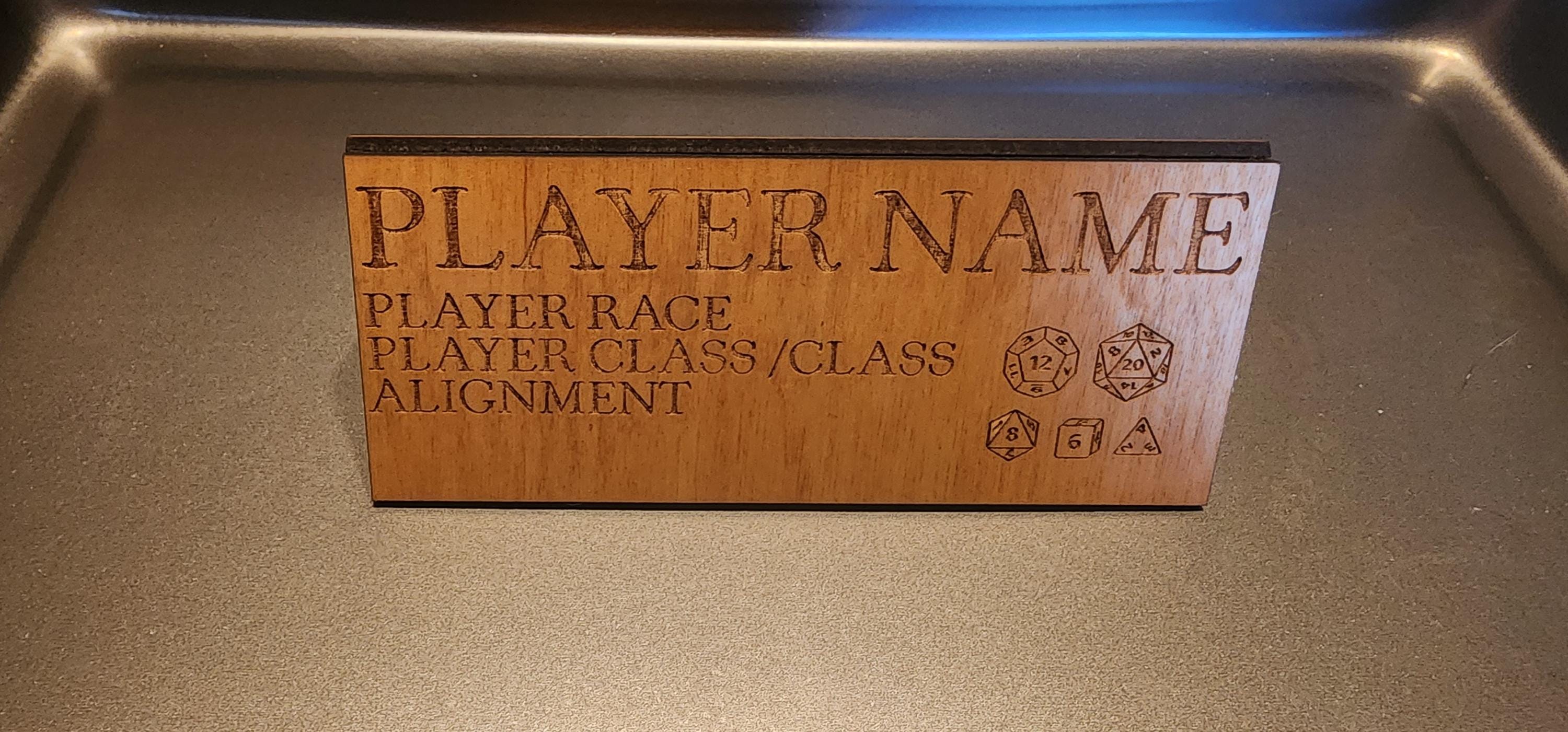 Custom DND Nameplate - Etsy