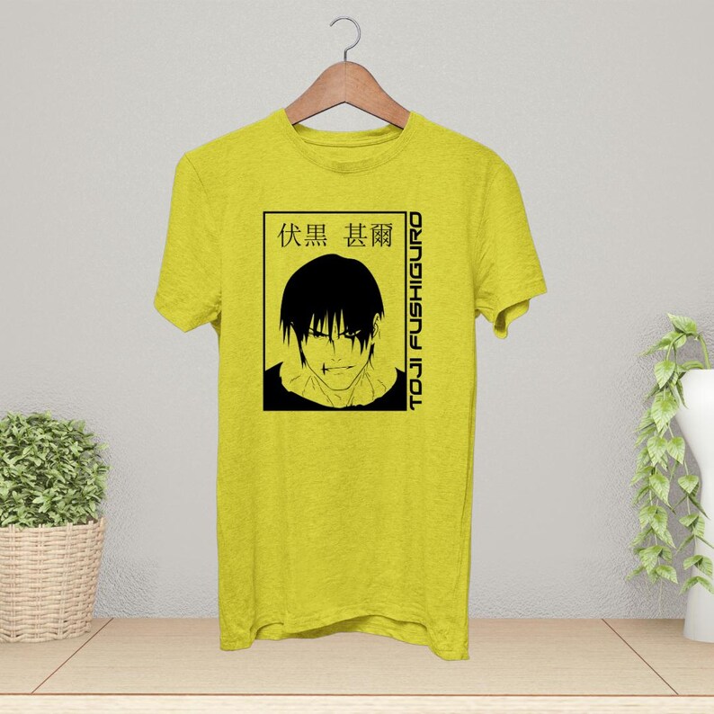 Toji Fushiguro Shirt, Toji Fushiguro Anime Printable Shirt Design, Toji ...