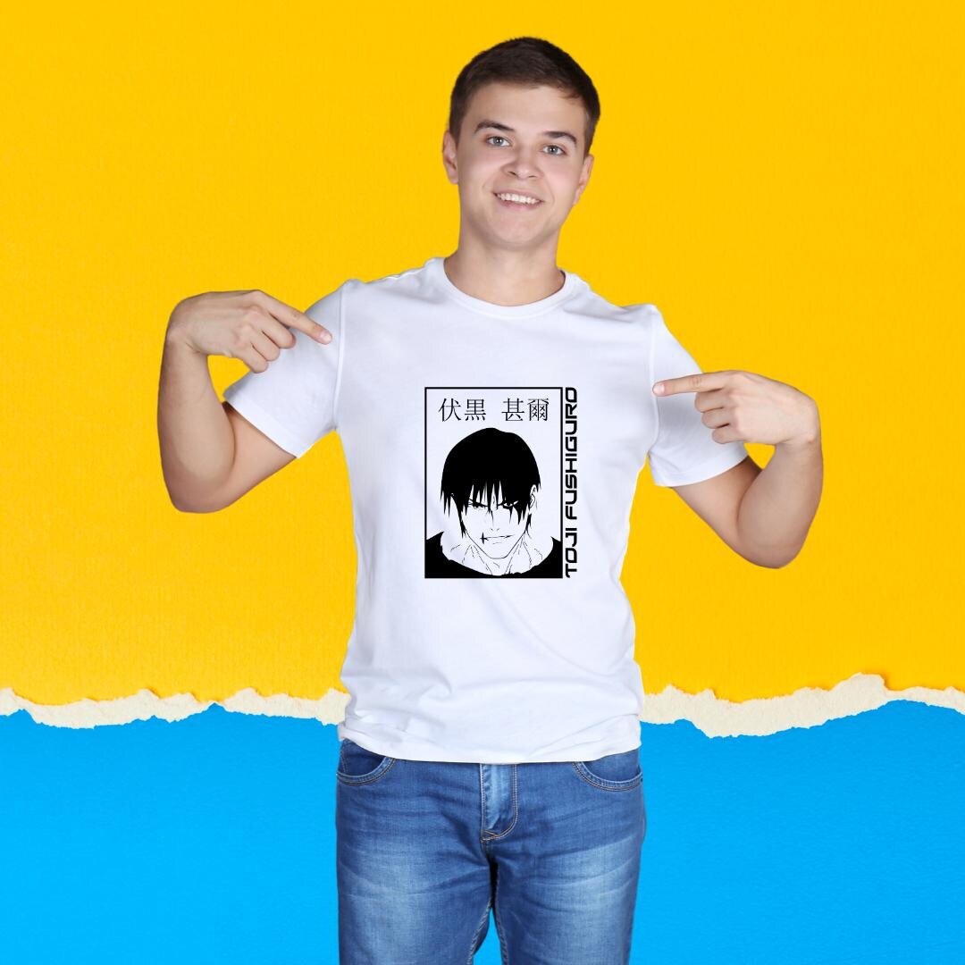 Toji Fushiguro Shirt, Toji Fushiguro Anime Printable Shirt Design, Toji ...