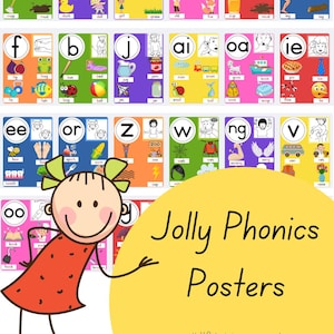 Jolly Phonics Posters - Etsy