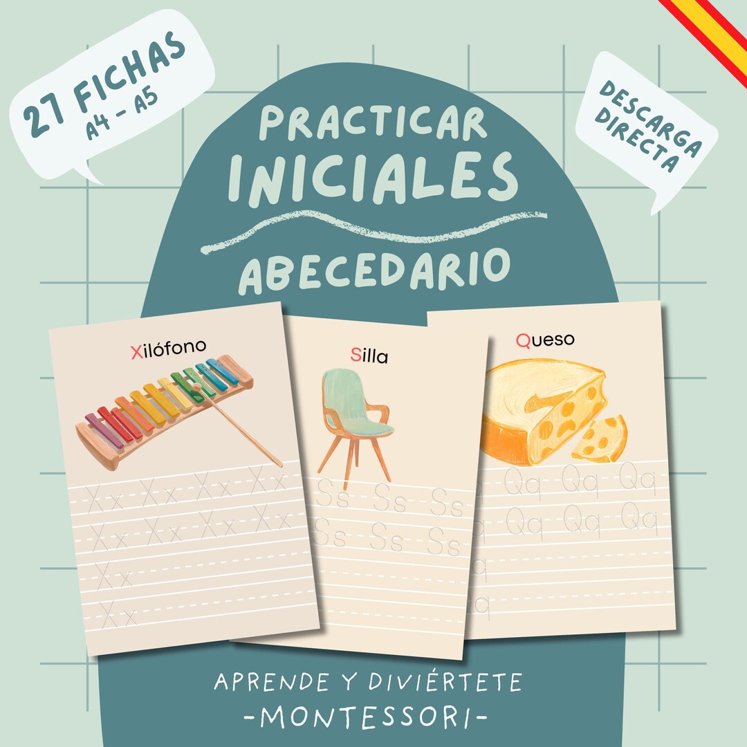 Montessori Alphabet: 27 Cards to Learn Letters by Playing ...