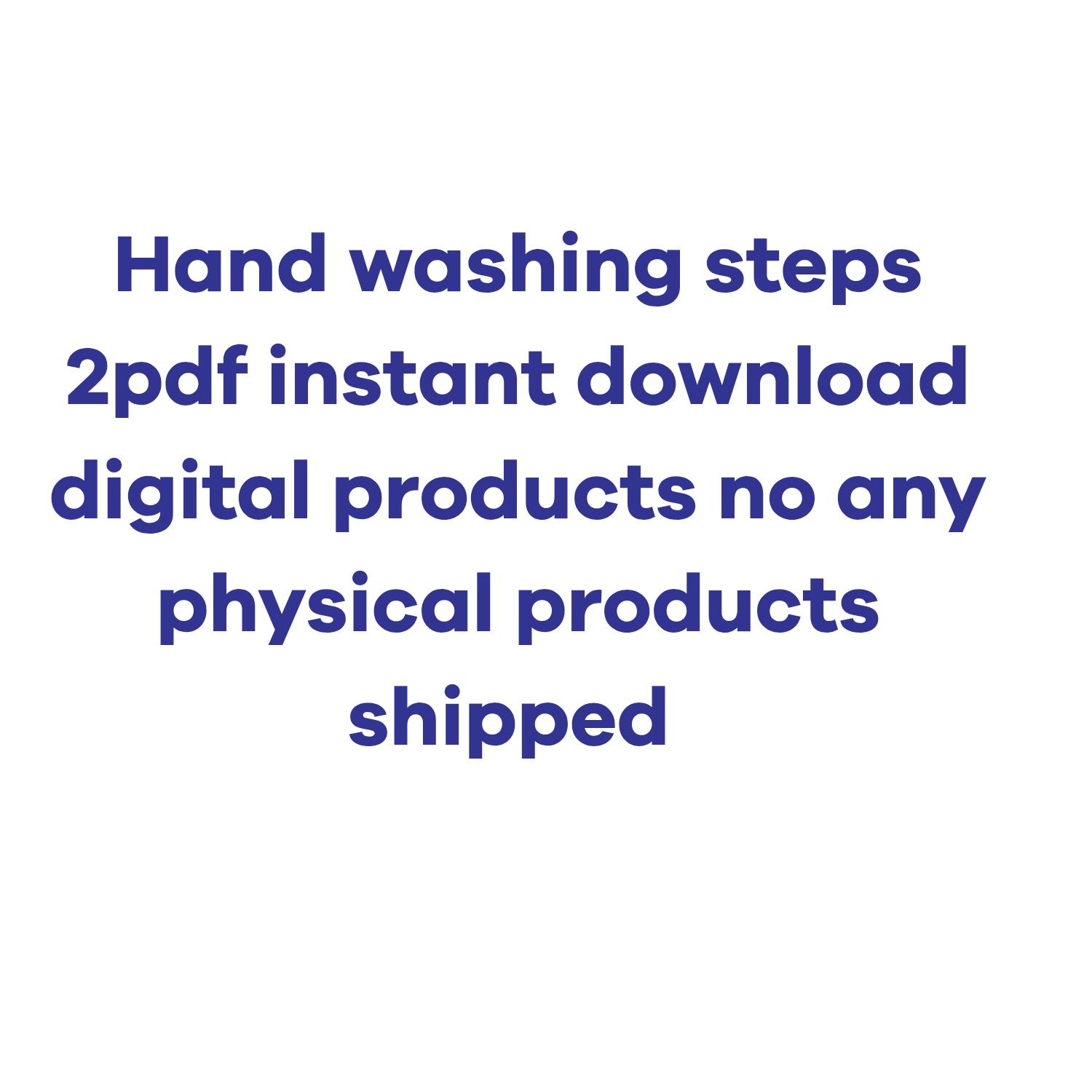 Hand Washing Steps Poster: Customizable Hygiene Guide (digital Download ...