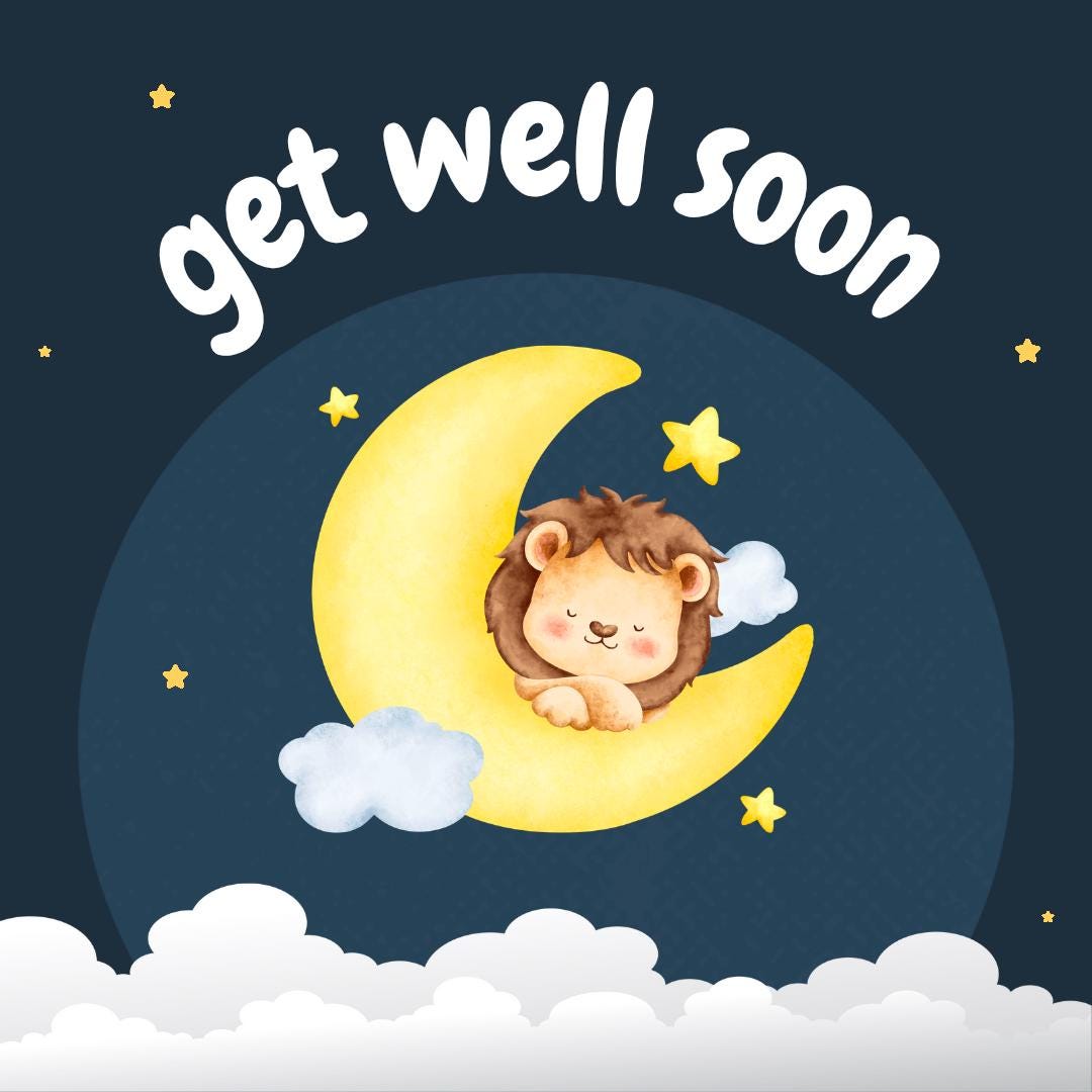Well-wishing Digital Post: Get Well Soon Card (instant Download) - Etsy