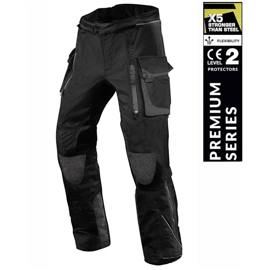 Dynatech Armored Kevlar Motorcycle Pants Waterproof All-weather CE ...
