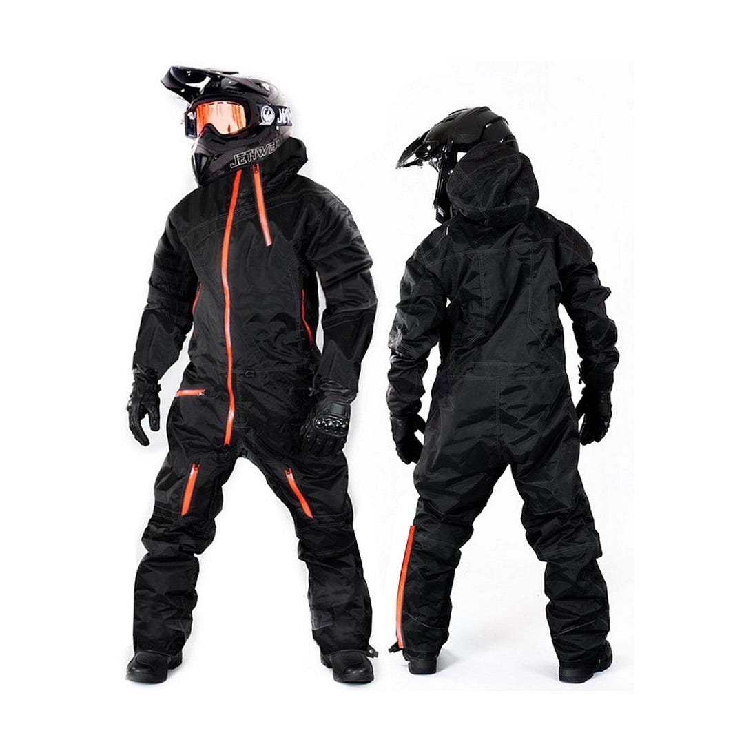 Gents Orange Thermal Waterproof ATV Snowsuit Overall - Snowmobile All ...