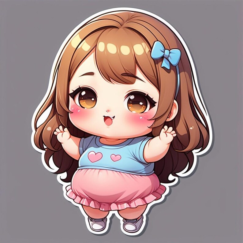 Chibi Girl Clipart, Sister Clipart, Bestie Clipart, Cocktail Clipart ...