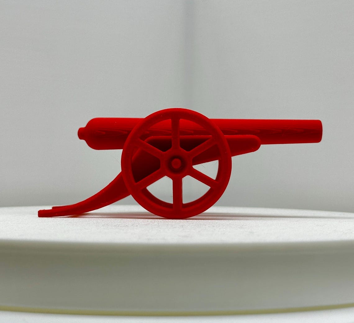 Arsenal Cannon Replica – 3D Printed PLA Decor, Gunners Gift - Etsy