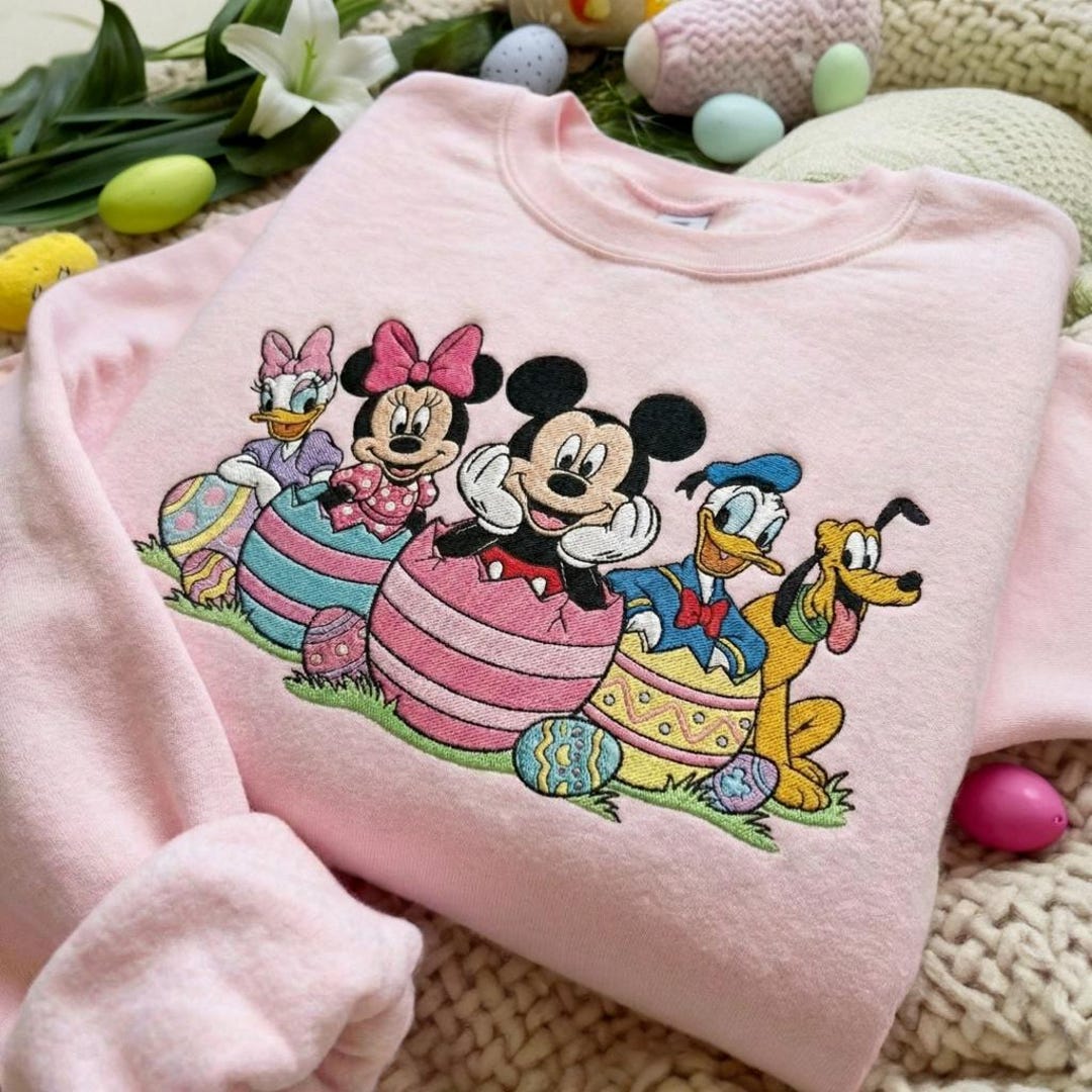 EMBROIDERED Walt Disney World Easter 2026 Sweatshirt, Disney Mickey ...