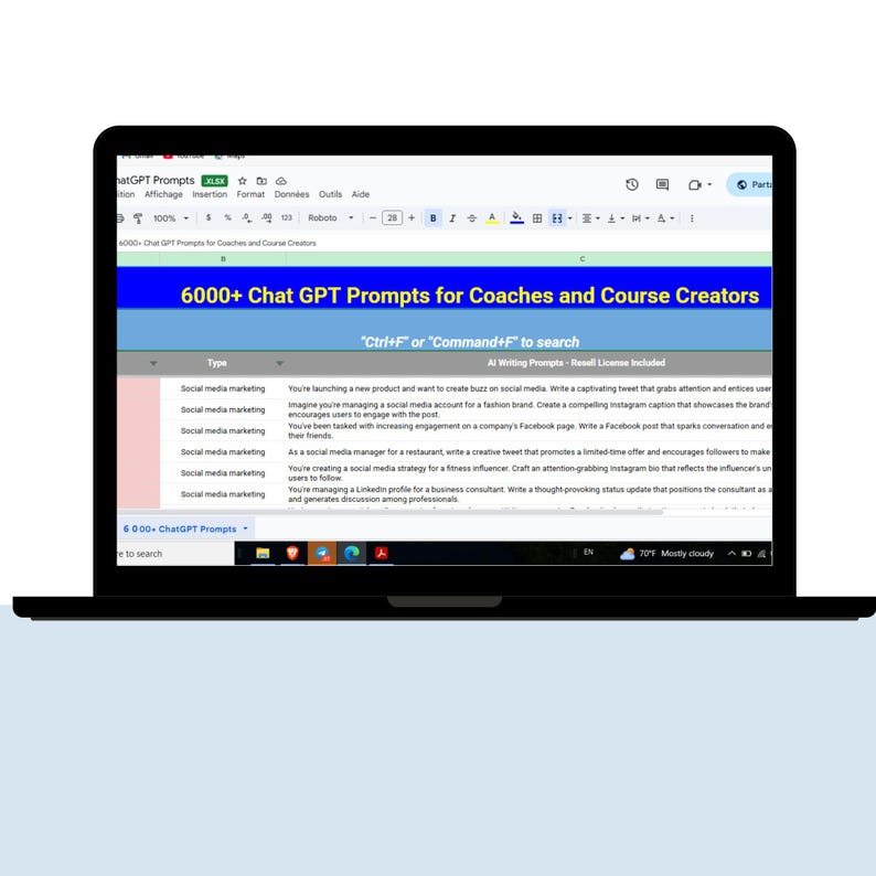 6000 Chatgpt Prompts for Coaches and Course Creators PLR MRR License AI Prompts for Content and ...