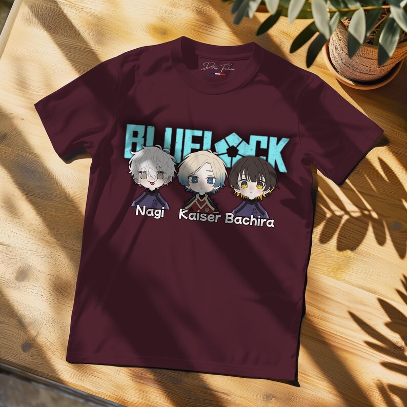 Kawaii Chibi Blue Lock T-shirt, Cute Gift Idea for Anime Lovers, Manga ...