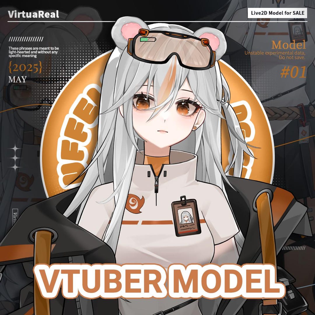 Bear Commander Premade Model | Ready to Use | Vtube Studio | Live2d ...
