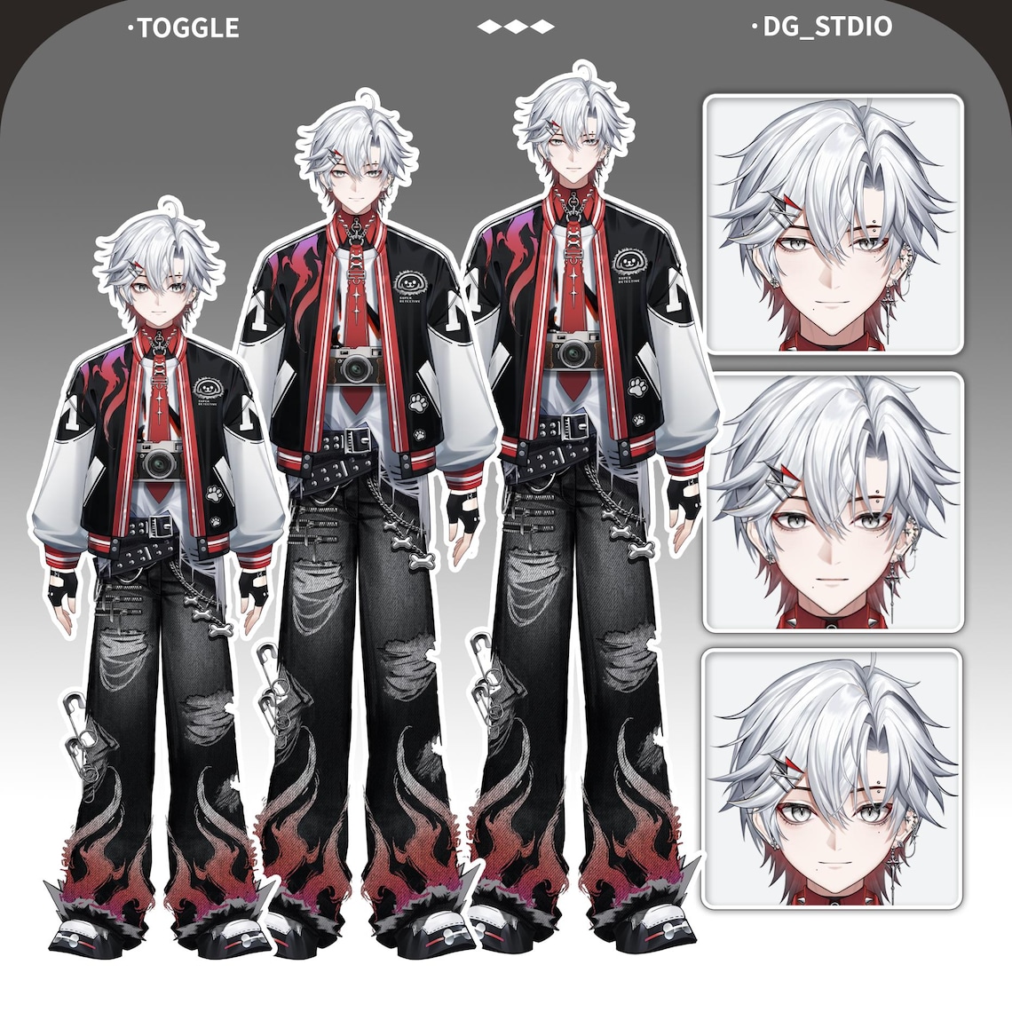 Male Premade Model | Ready to Use | Vtube Studio | Live2d Model | Vtuber Design - Etsy