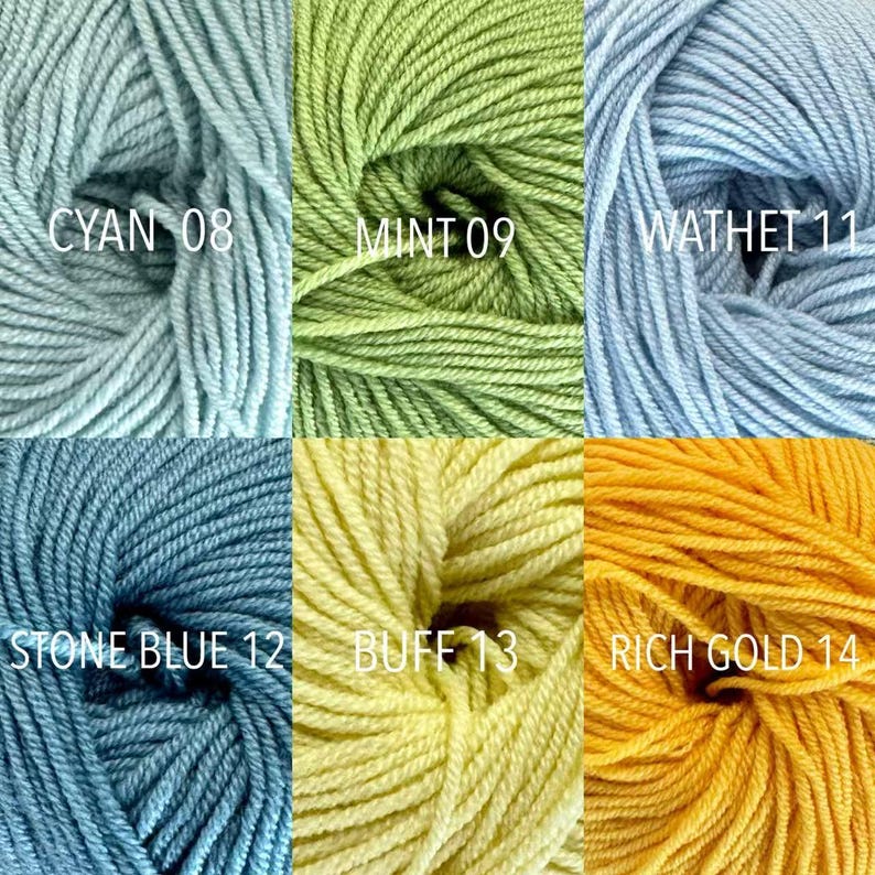Worsted 100% Merino Wool Yarns/dk Weight/20 Colors/superfine Merino ...