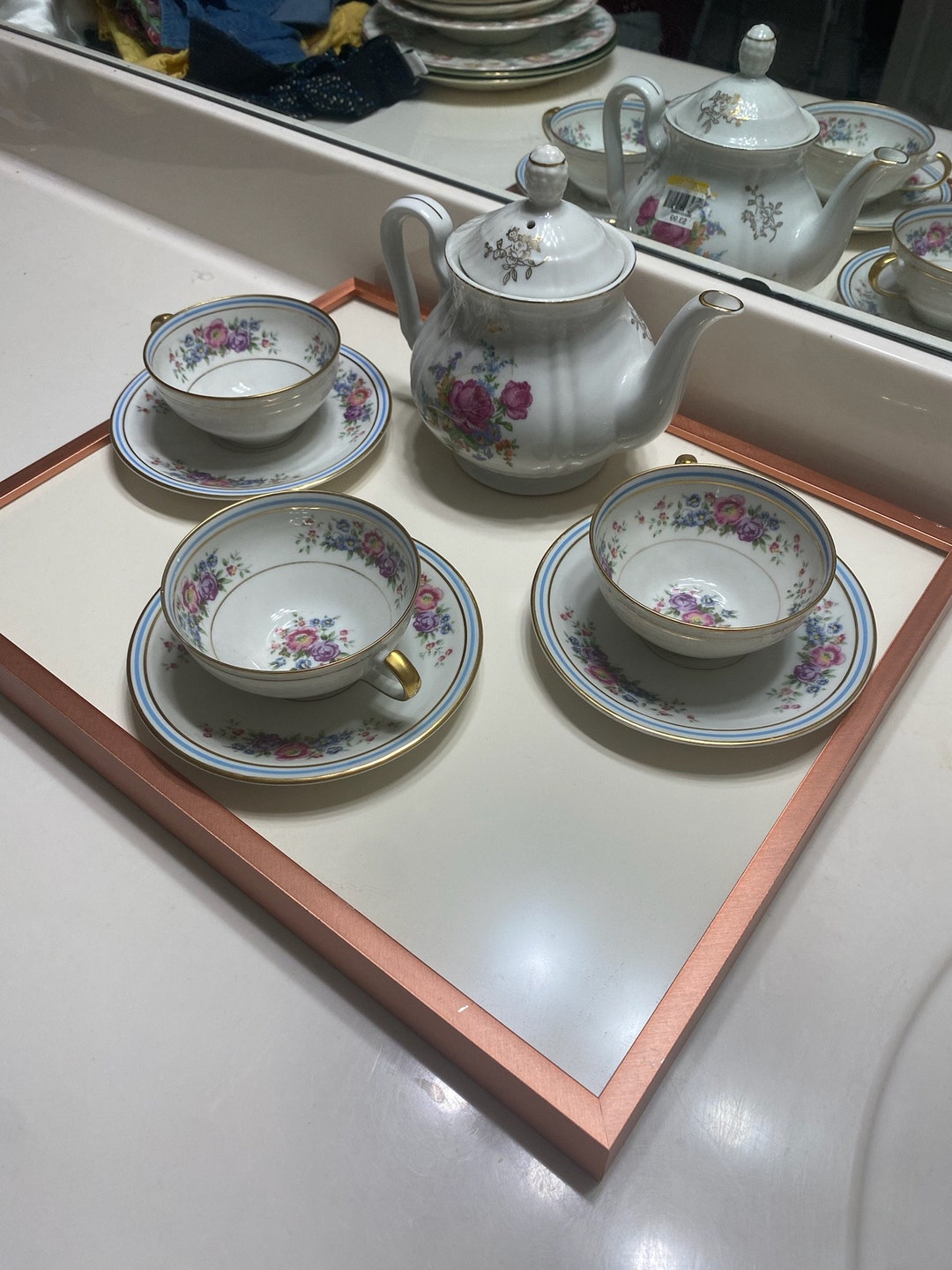 Three French Tea Vintage Tea Cups by Charles Ahrenfeldt France - Etsy