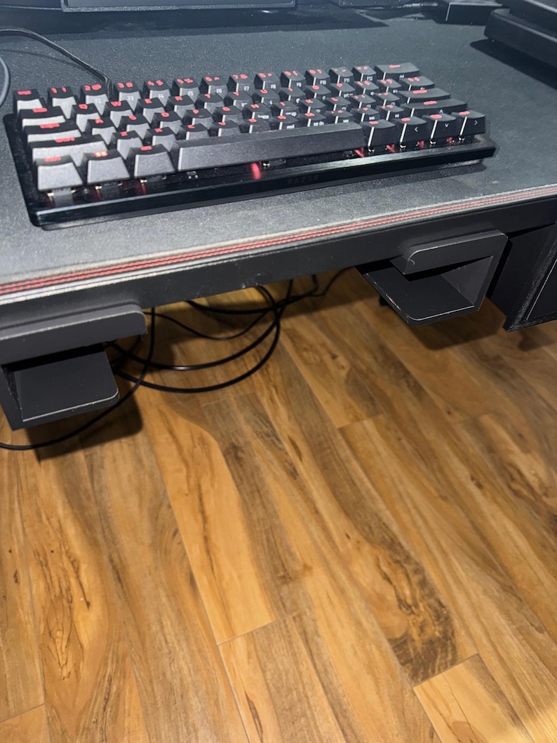 Magnetic Under Desk Keyboard Holder – Width Adjustable Brackets, Not ...