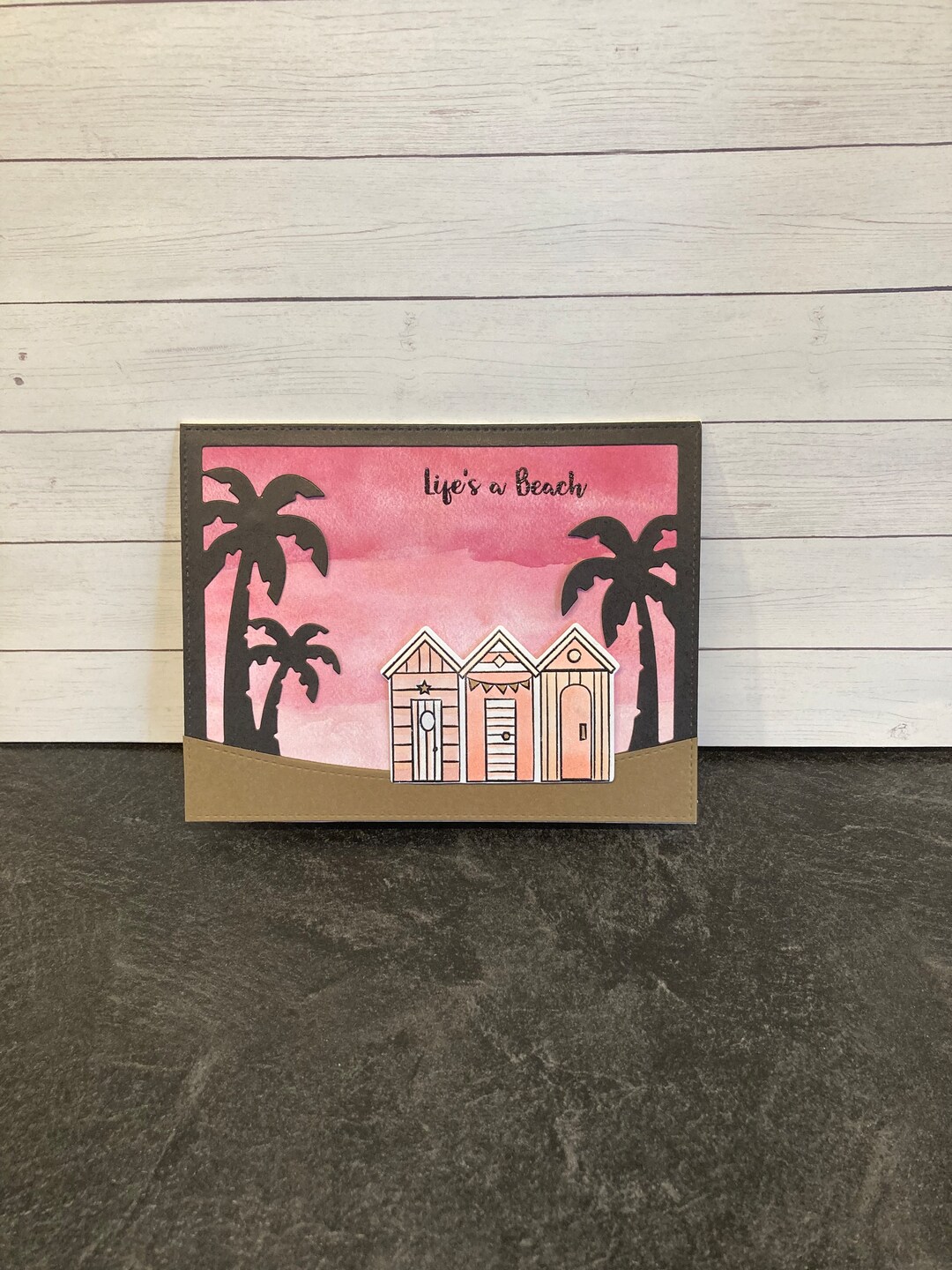 Life's a Beach Card, Sunset Cards, Beach Cards, Handmade Beach Cards ...