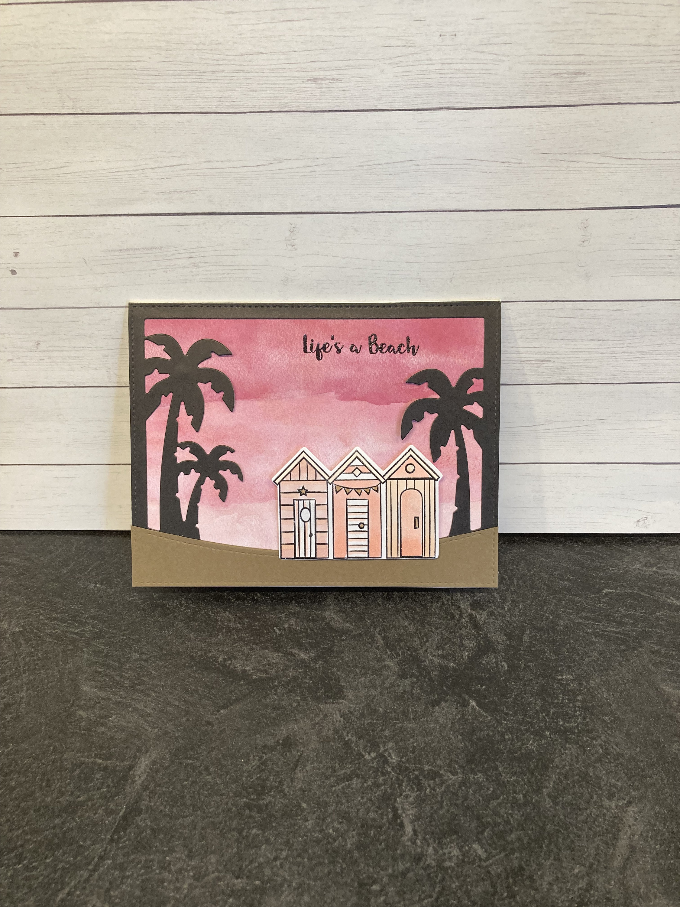 Life's a Beach Card, Sunset Cards, Beach Cards, Handmade Beach Cards ...