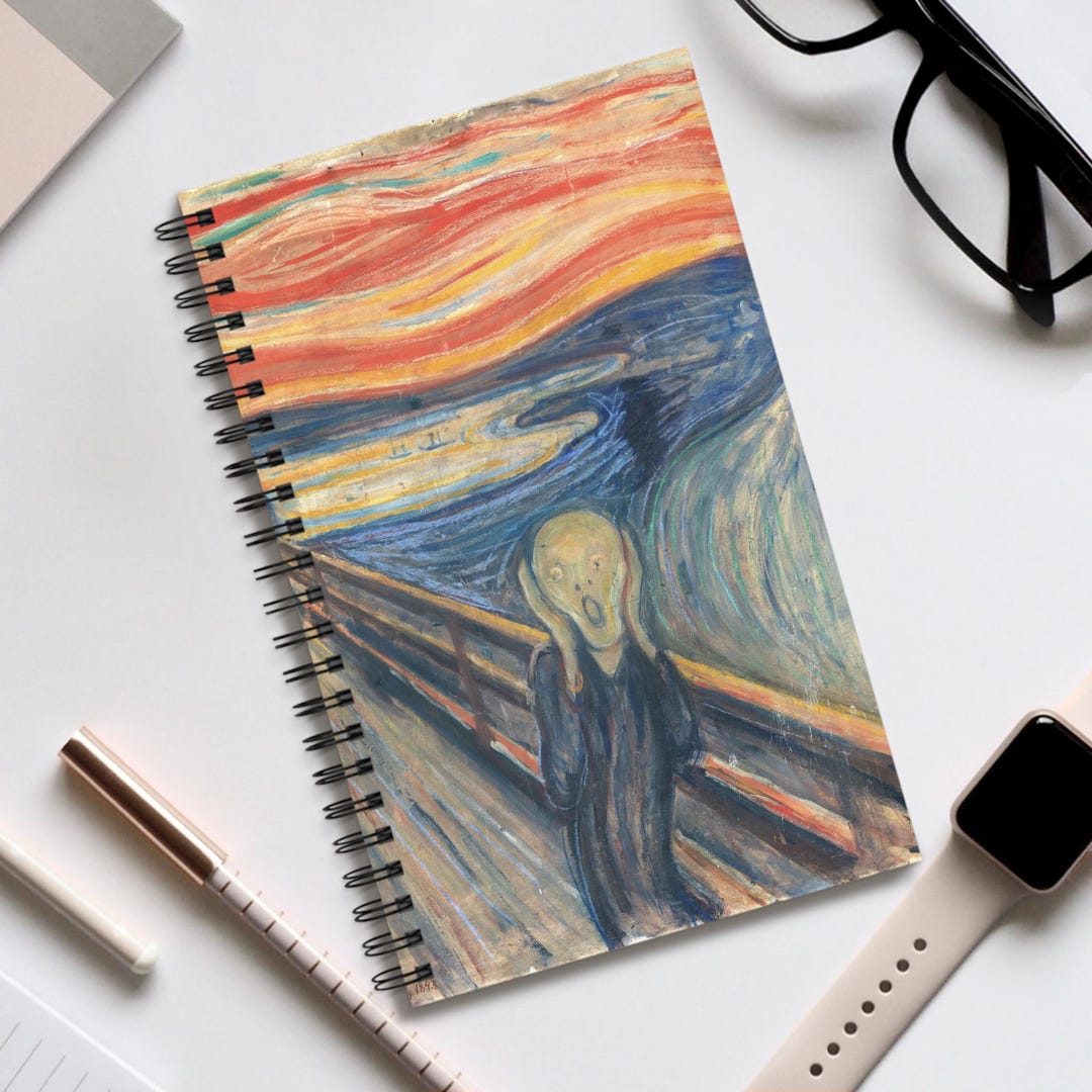 The Scream by Edvard Munch Spiral Notebook, Vintage Art Journal - Etsy