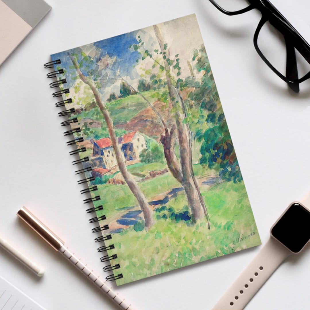 Camille Pissarro Landscape Art Journal, Vintage Art Stationary - Etsy
