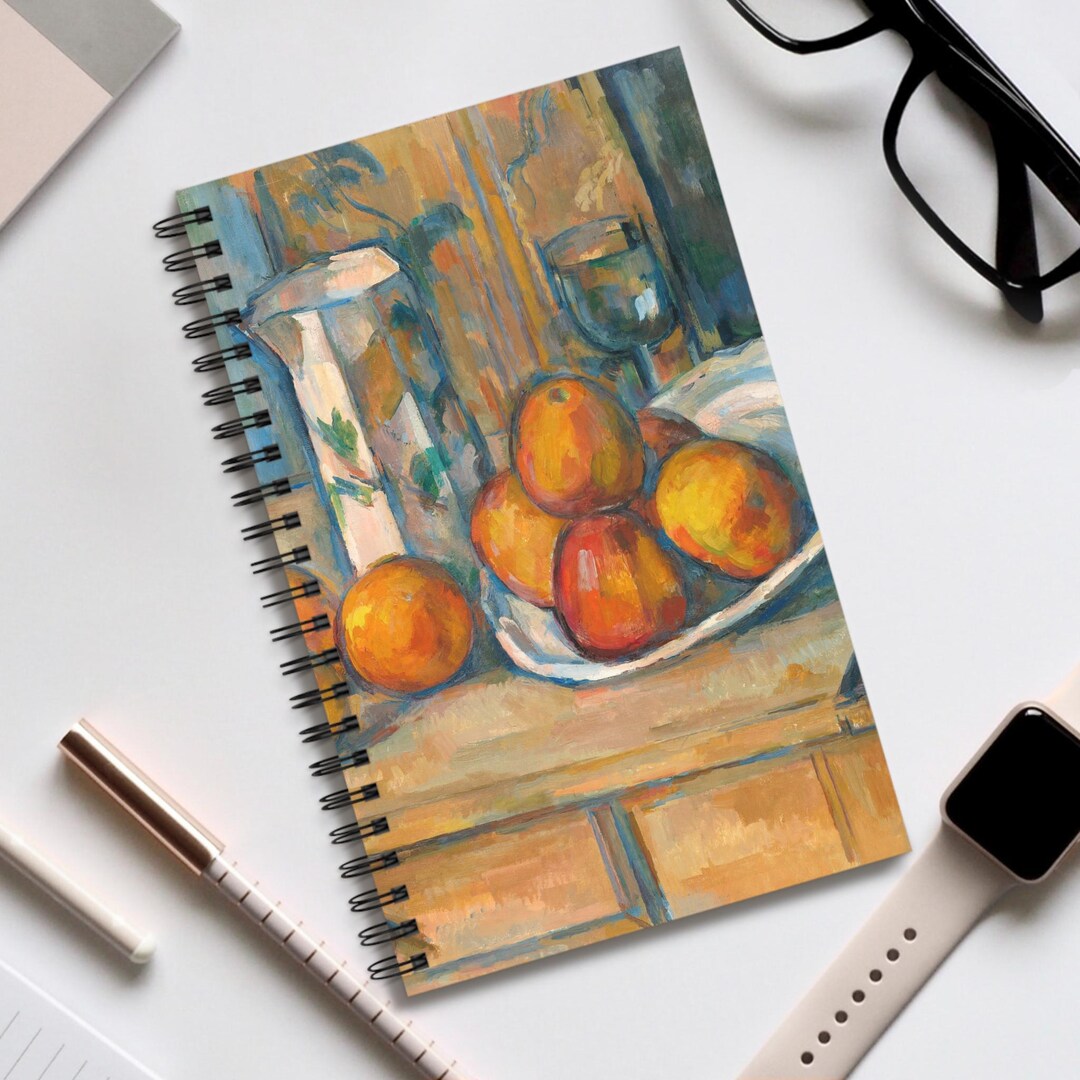 Paul Cezanne Still Life Art Journal, Milk Jug and Fruit - Etsy