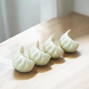 Set of Dumpling-shaped Ceramic Chopstick Holders, Japanese-style ...