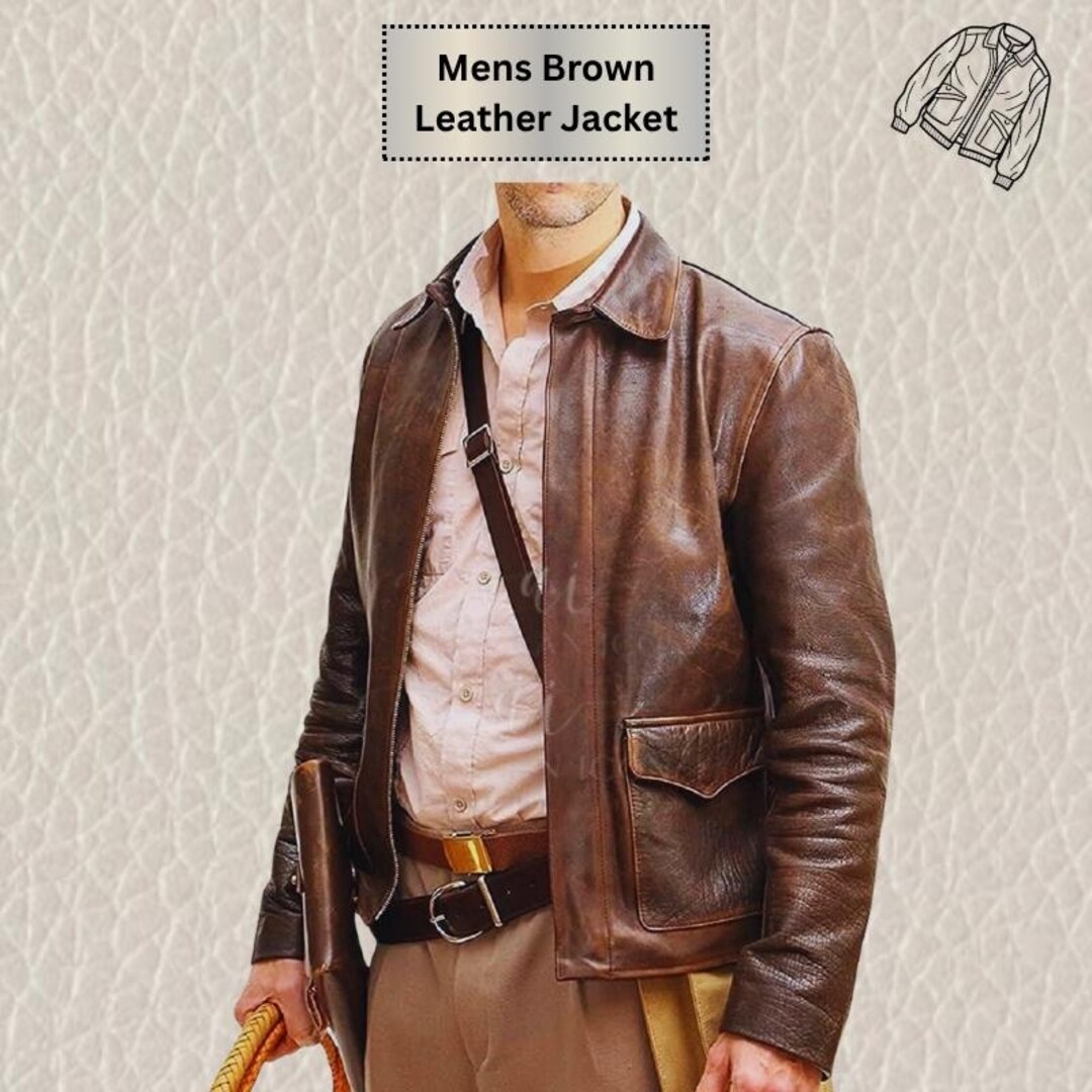 Men's Handmade Brown Leather Adventure Jacket | Vintage Travel Coat - Etsy
