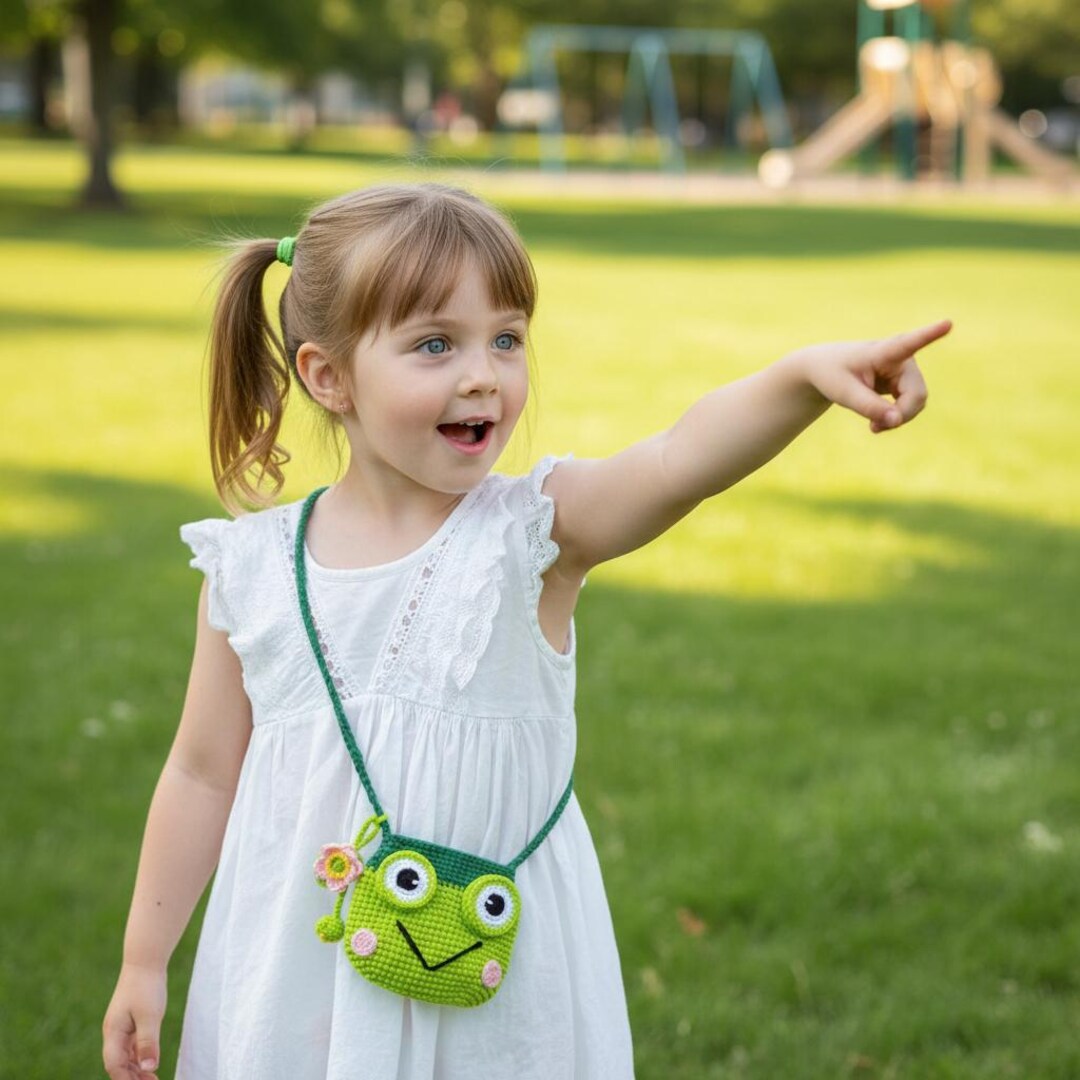 Frog Crochet Bag Pattern, Cute Frog Crossbody Bag, Amigurumi Frog Purse ...