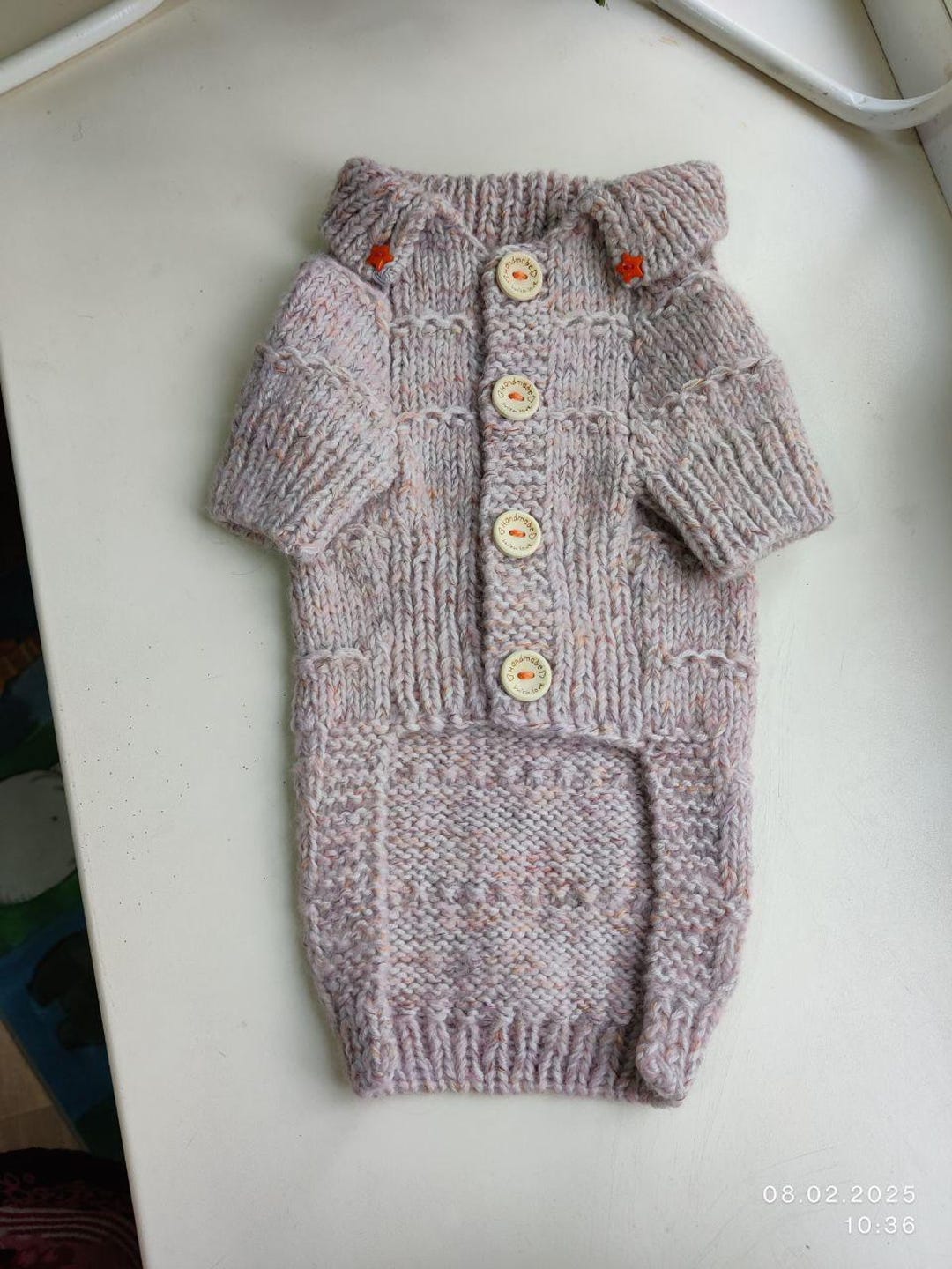 Cardigan for Dog. Coat for Dog. Sweater for Girl Dog. Wool Clothes for ...