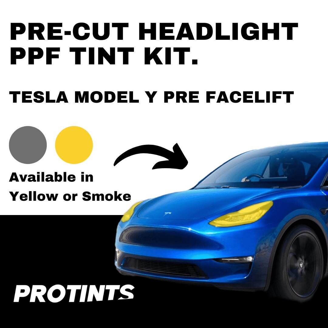 TESLA MODEL Y Pre Facelift Pre-cut Headlight PPF Tint Kit - Etsy