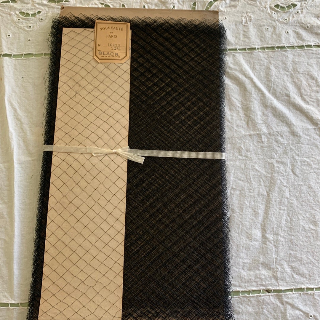 Vintage French N.O.S. Millinery Veiling 1940s Hats - Etsy