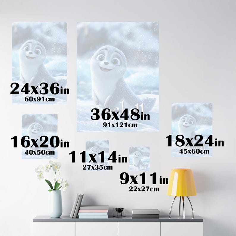 Personalized Seal Poster for Kids Poster – Toddler Room Decor ...