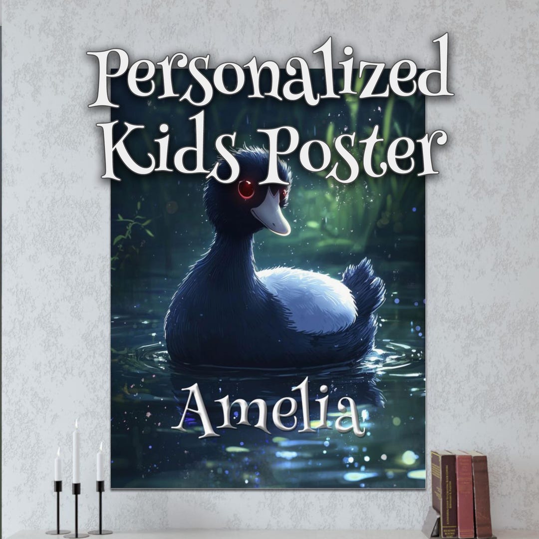 Personalized American Coot Poster for Kids Poster – Modern Wall Poster ...